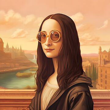 "Mona Lisa #4" Sticker for Sale by platonicXXI | Redbubble