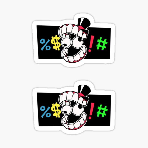 "Caine’s Profanity" Sticker for Sale by Fxceless | Redbubble