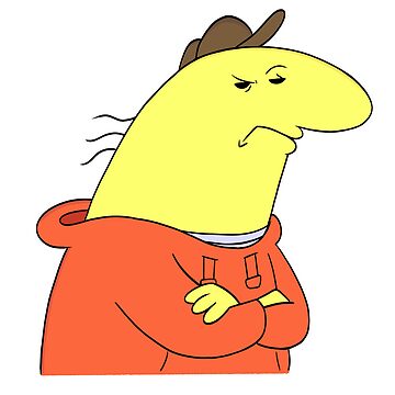 "Angry Charlie" Sticker for Sale by MarLovesCheese | Redbubble