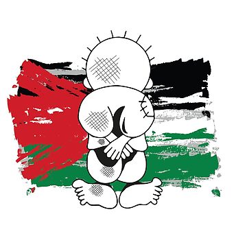 "Handala with palestine flag" Sticker for Sale by Creative-Wolf16 ...
