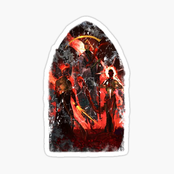 "The Dead Three Mural" Sticker for Sale by laaayel | Redbubble