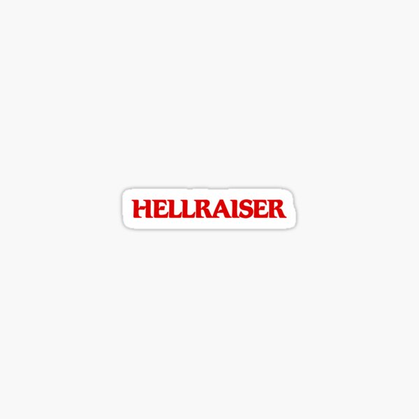 "HELLRAISER Logo" Sticker for Sale by dsgfx | Redbubble