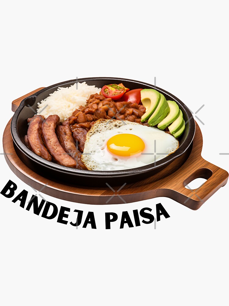 "Bandeja paisa" Sticker for Sale by WildStudiio | Redbubble