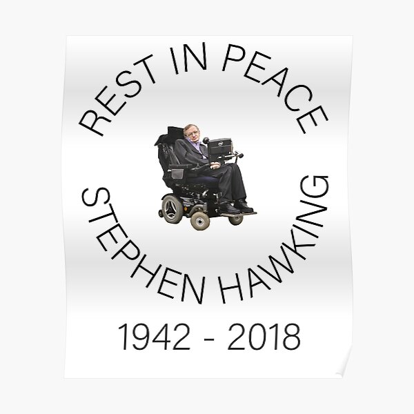 Stephen Hawking Posters | Redbubble