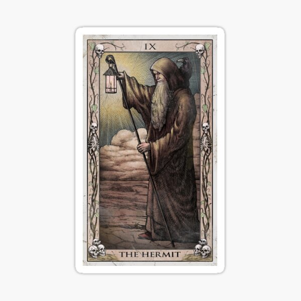 "The Hermit" Sticker for Sale by awadamafever | Redbubble