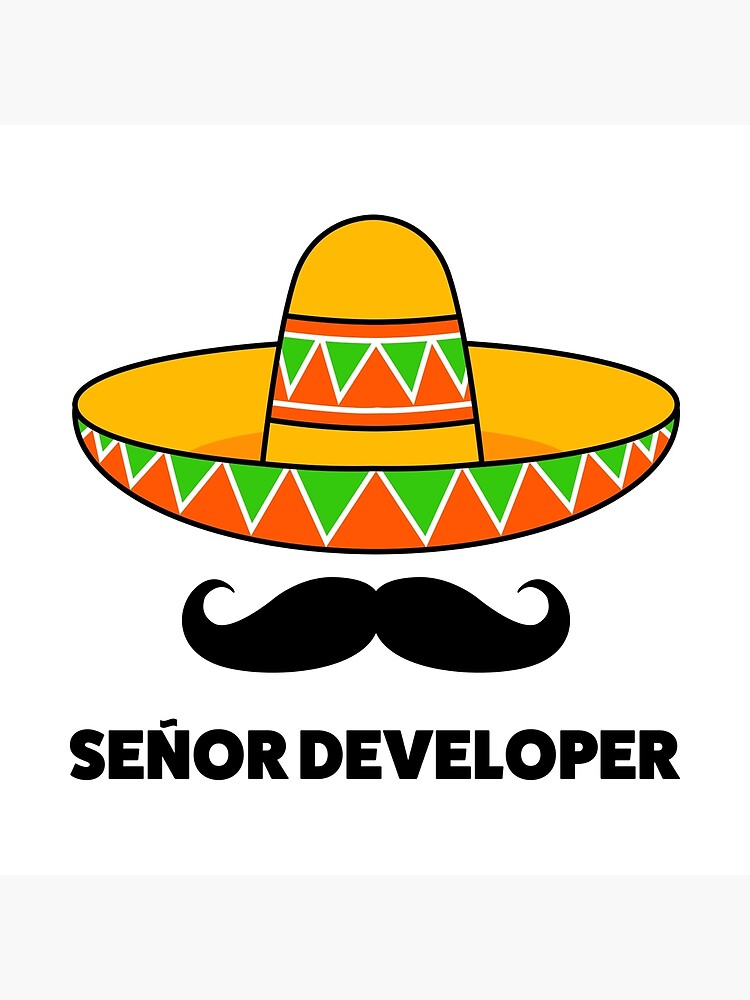 "Senior developer " Poster by KeepOnCoding | Redbubble
