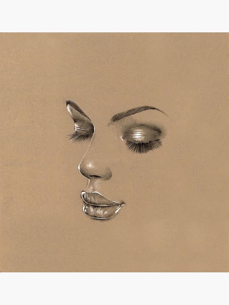 "Russell Goddard's Drawing of Lady's Face" Poster for Sale by ...