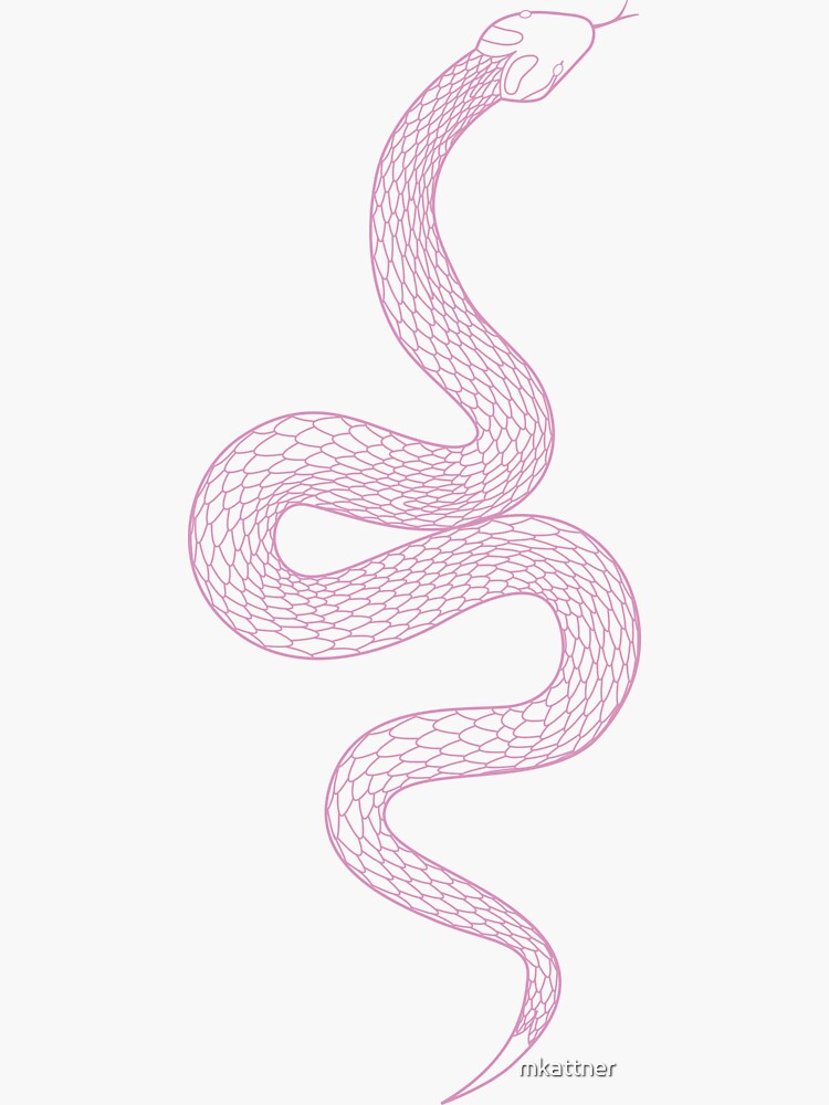 "Tell Me - Snake Illustration" Sticker for Sale by mkattner | Redbubble