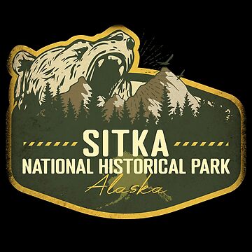 "Sitka National Historical Park Alaska Retro Badge Camping Hiking ...