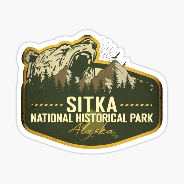 "Sitka National Historical Park Alaska Retro Badge Camping Hiking ...