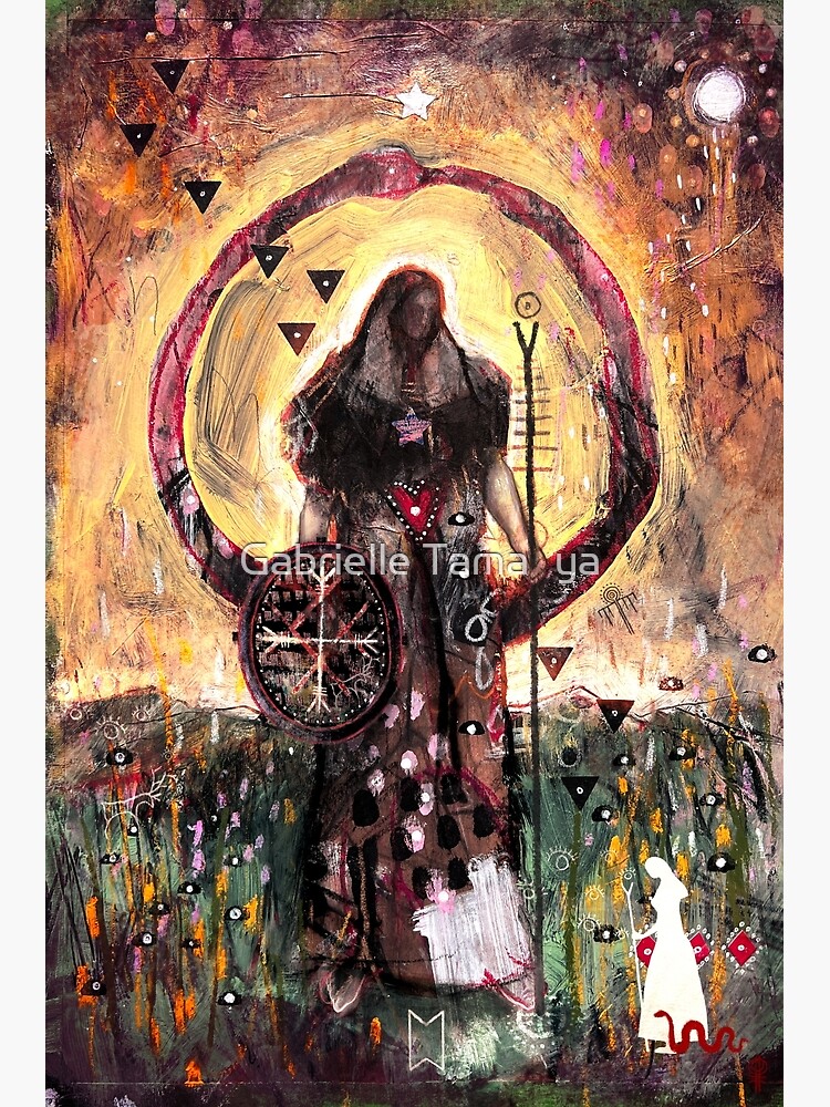 "Vanadis (Goddess Freyja)" Poster for Sale by Gabrielle Tamäya | Redbubble