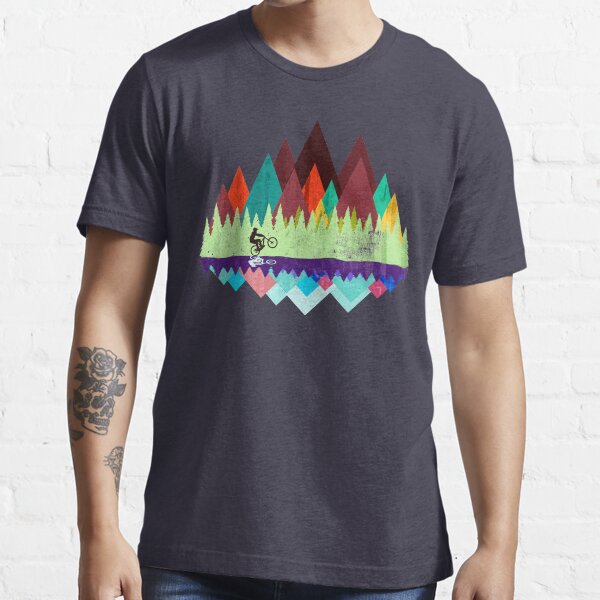 "MTB trails retro" T-shirt for Sale by tabemisa | Redbubble | bike t ...