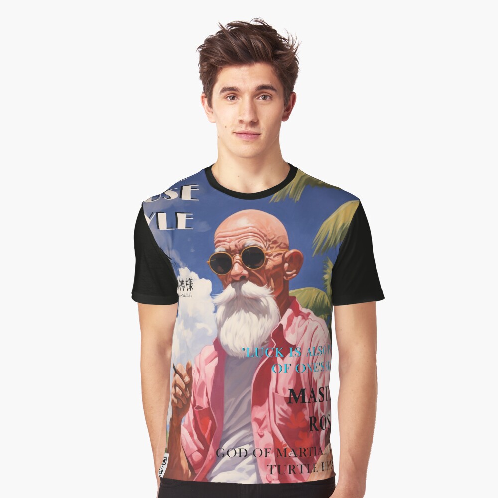"Master Roshi (Kame House Style)" Sticker by PiratekingKP | Redbubble