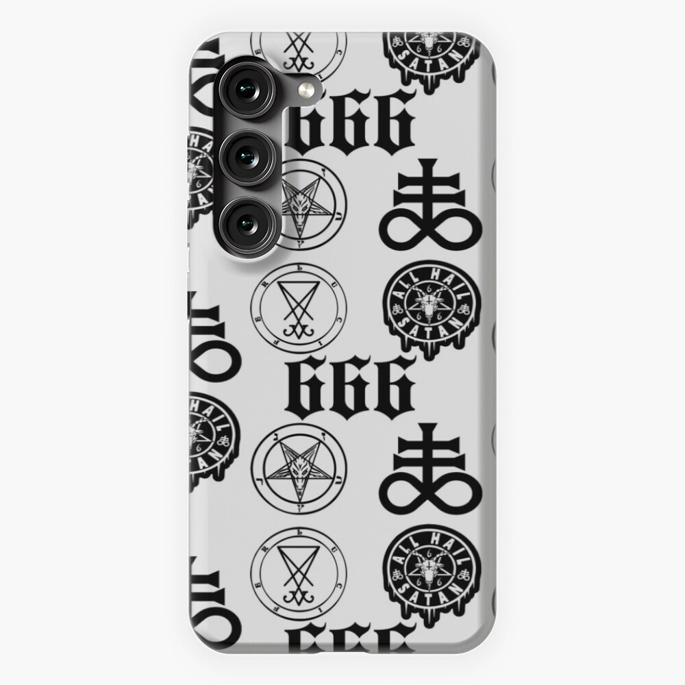 "Satanic Logos 666 Baphomet Sigil Lucifer Hexagram Leviathan Cross Set ...