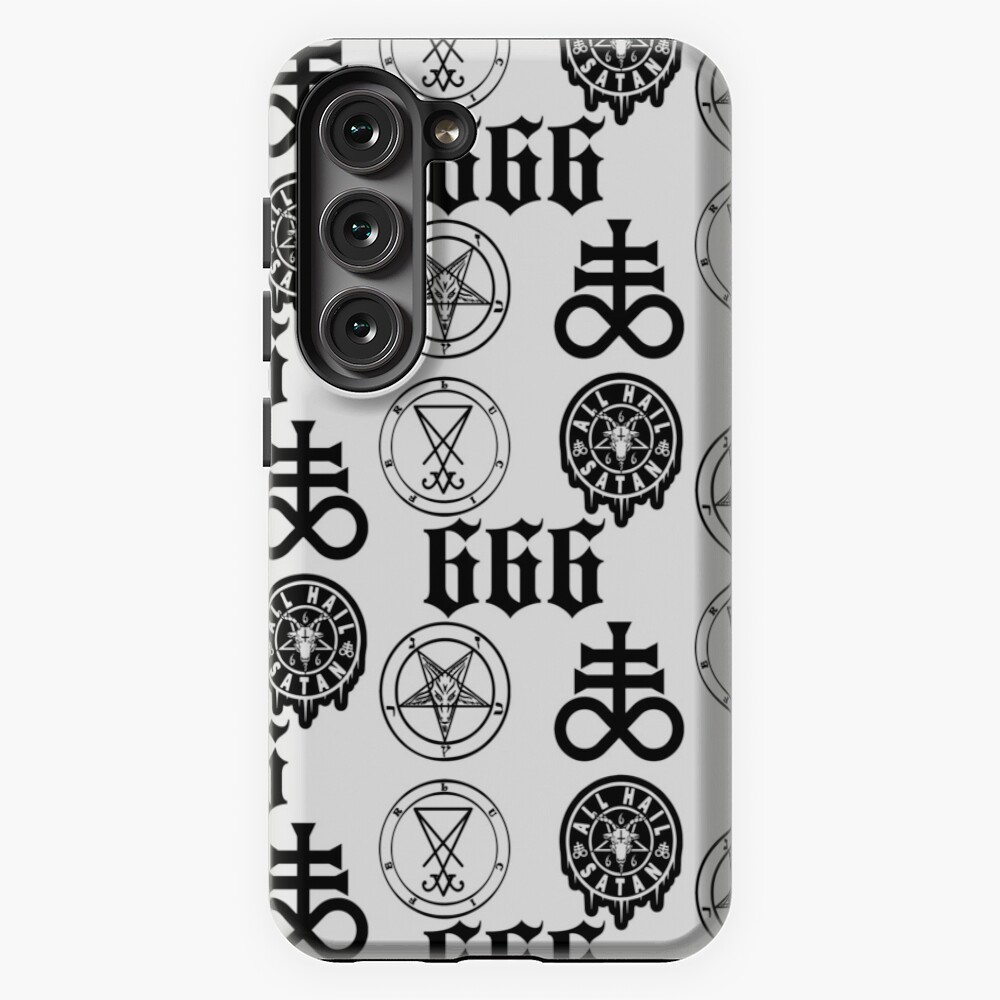 "Satanic Logos 666 Baphomet Sigil Lucifer Hexagram Leviathan Cross Set ...