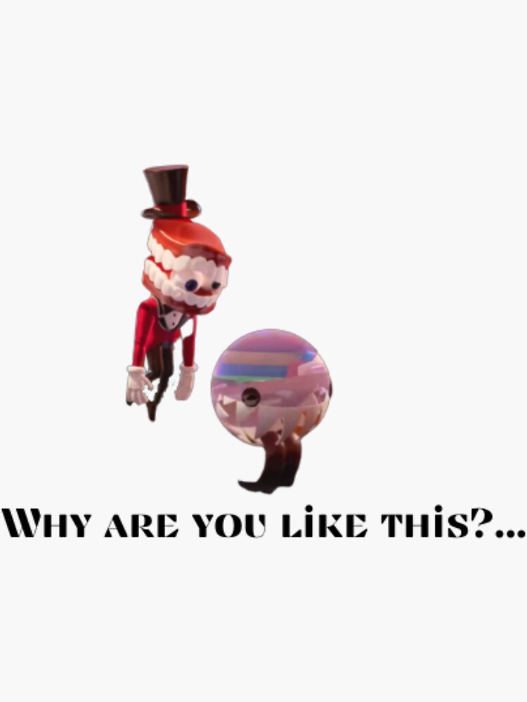 "TADC: Caine" Sticker for Sale by EmberlyDawn | Redbubble