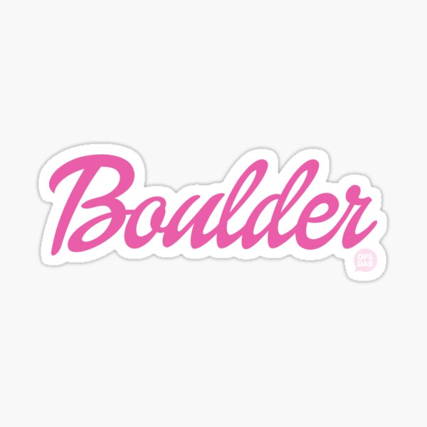 "Pink Boulder" Sticker for Sale by MARCELO BALESTERO | Redbubble