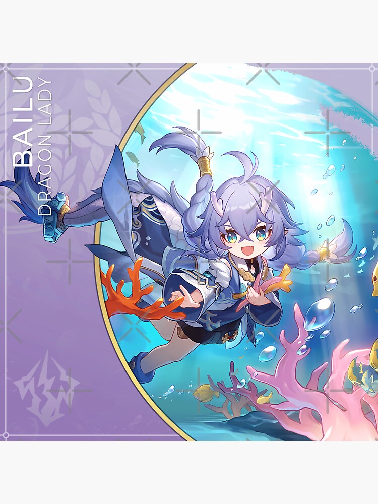 "Bailu Honkai Star Rail" Sticker for Sale by dudu-inpajamas | Redbubble