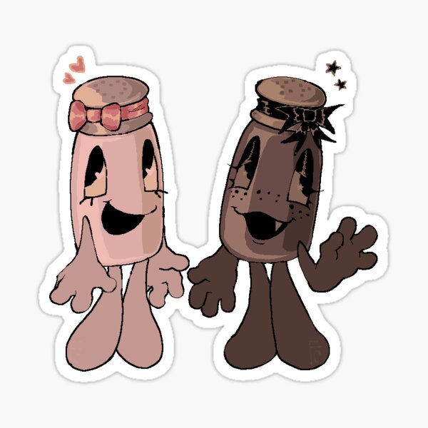 "salt and pepper inanimate insanity " Sticker for Sale by buystuffFC ...