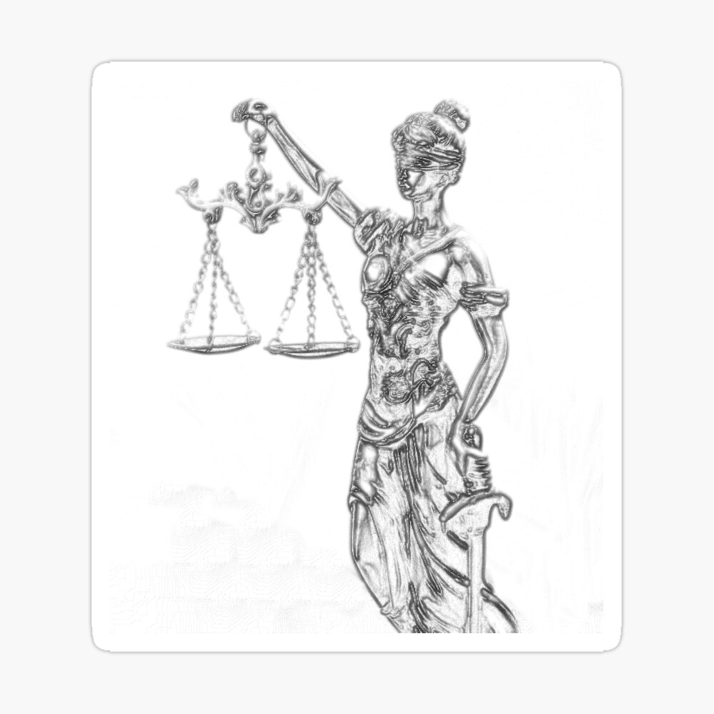 Blind Lady Justice Art