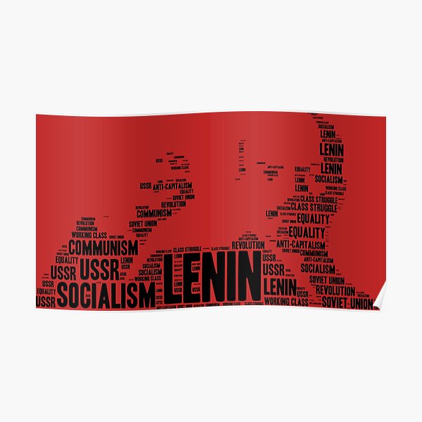 "lenin word cloud" Poster by bumblethebee | Redbubble