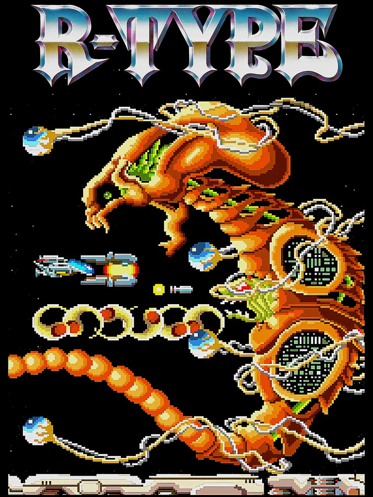 "R-TYPE Arcade Pixel Tribute" Sticker for Sale by POOTERMAN | Redbubble