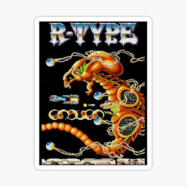 "R-TYPE Arcade Pixel Tribute" Sticker for Sale by POOTERMAN | Redbubble