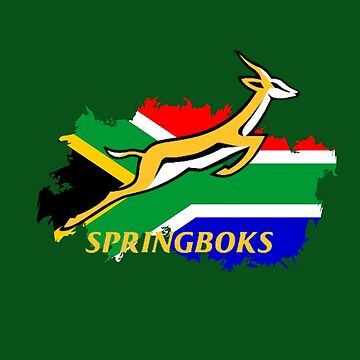 "Springbok on South African flag" Sticker for Sale by RockSolidZA ...