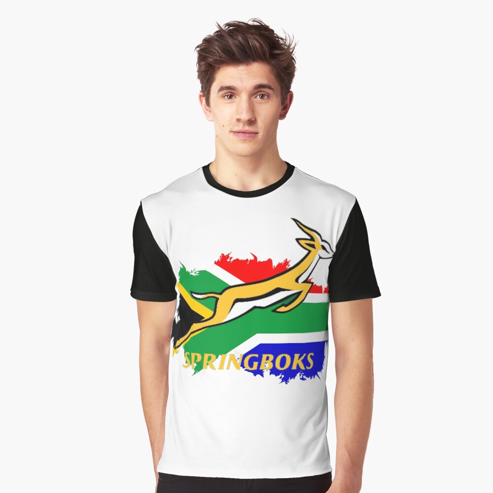 "Springbok on South African flag" Sticker for Sale by RockSolidZA ...