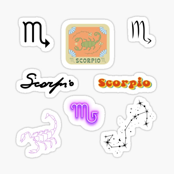 "Scorpio Sticker Pack" Sticker for Sale by Issacgarcia16 | Redbubble