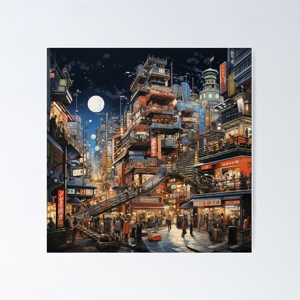 "Nighttime" Poster for Sale by KingAbyss | Redbubble