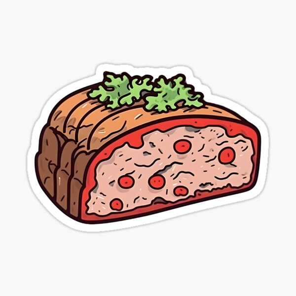 "Meatloaf" Sticker for Sale by Sticky-Stash | Redbubble