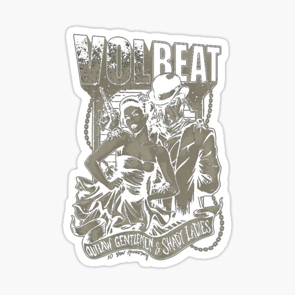 "VOLBEAT" Sticker for Sale by FondraSelcov | Redbubble