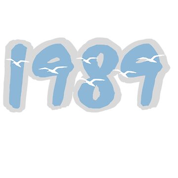 "1989 Sticker" Sticker for Sale by allisonedge | Redbubble