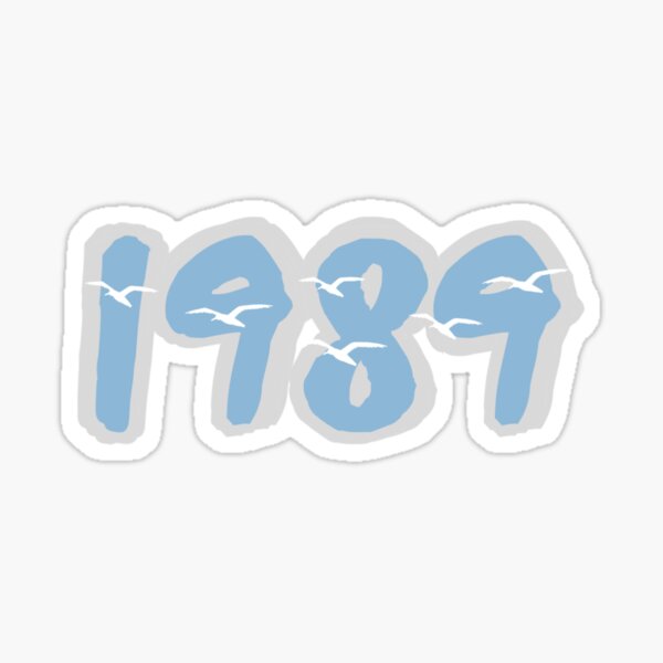 "1989 Sticker" Sticker for Sale by allisonedge | Redbubble