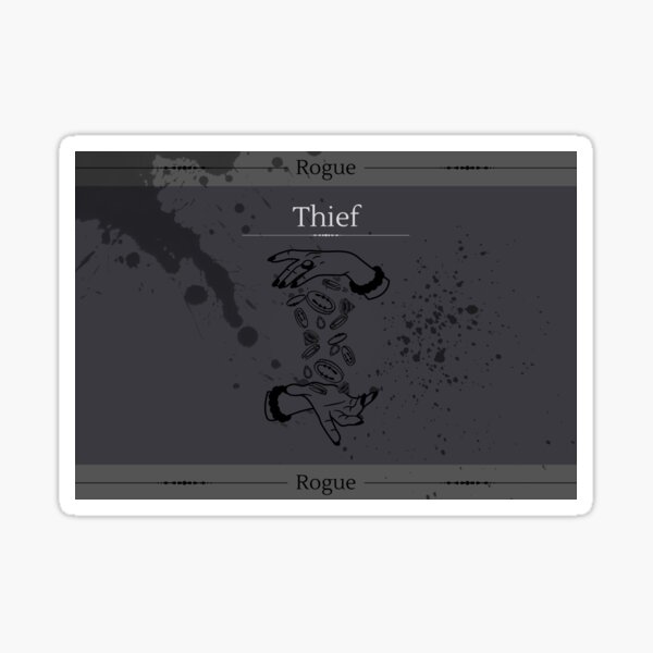"Thief" Sticker for Sale by Marissa Brown | Redbubble