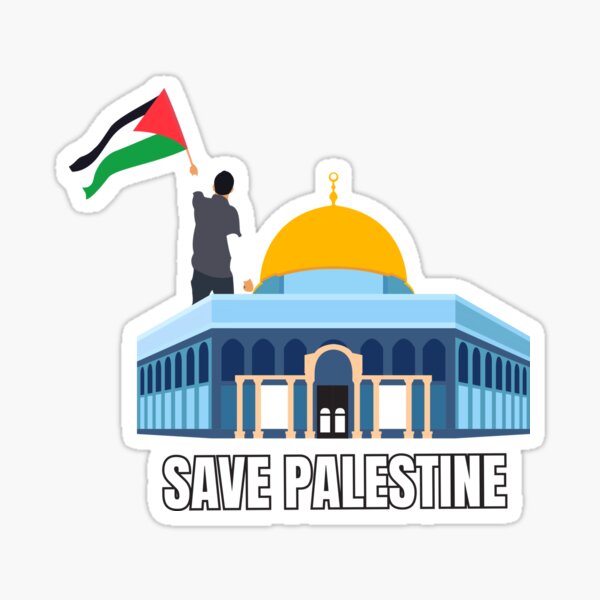 "FREE PALESTINE, FREE GAZA PALESTINE ARAB FLAG " Sticker by topprinting ...