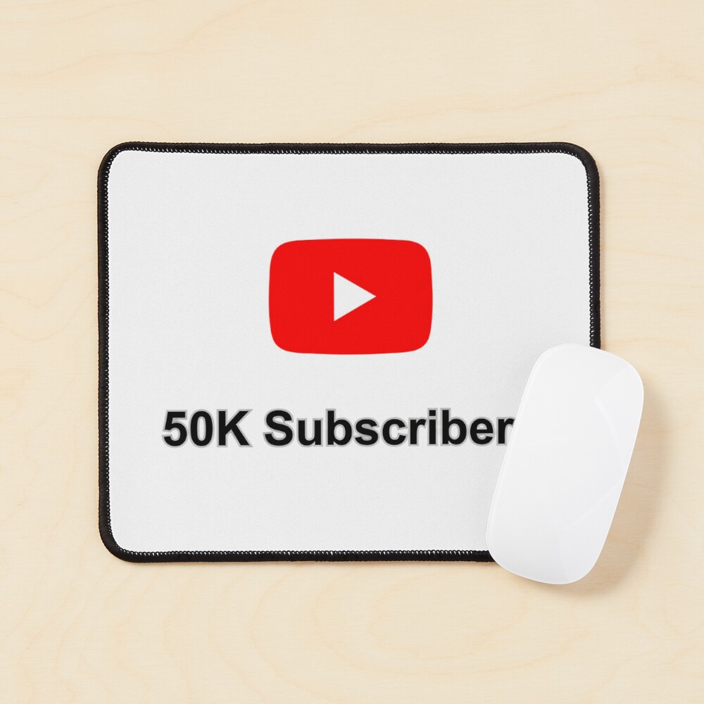 "50K Youtube Subscribers" Sticker for Sale by MoolokaiApperal | Redbubble