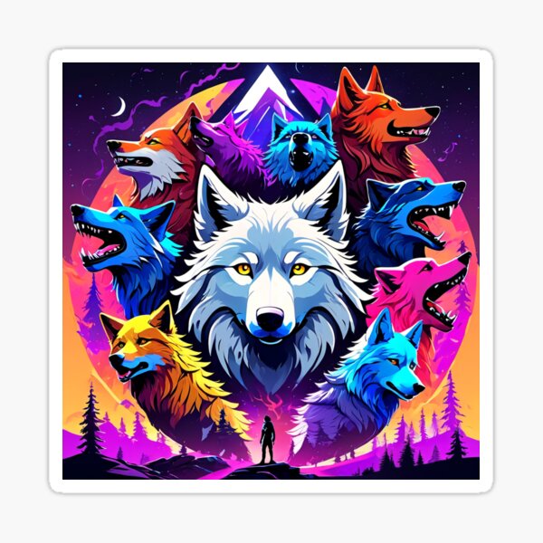 "Wolf Pack" Sticker for Sale by Ryzan35 | Redbubble