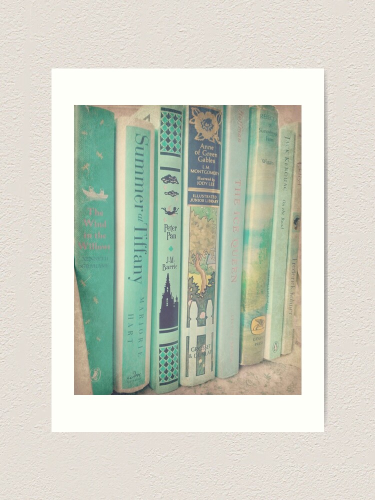 "Mint Books" Art Print by applesnspindles | Redbubble