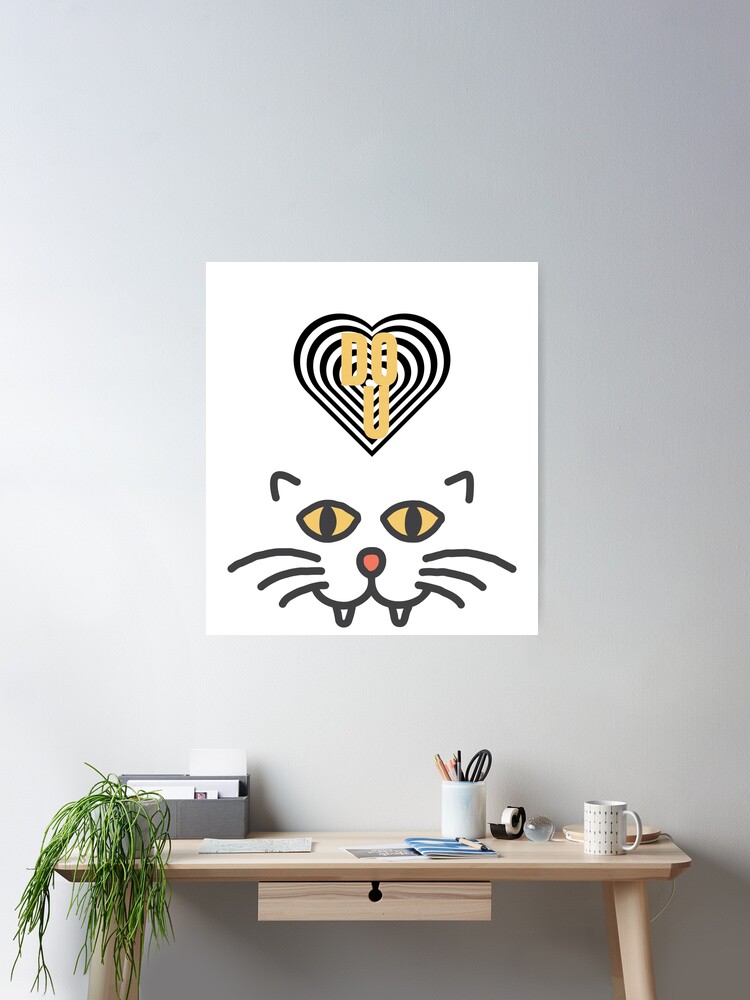 Trippy Kat Om Nom Nom, An Art Print By Kat Tru INPRNT