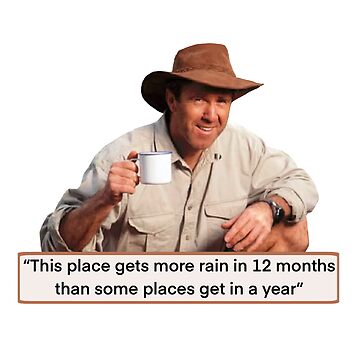 "ALL AUSSIE ADVENTURES RUSSELL COIGHT RAIN" Sticker for Sale by ...
