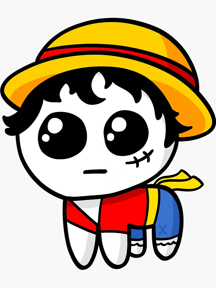 "Luffy Autism Creature" Sticker for Sale by Loz-Fairytail | Redbubble