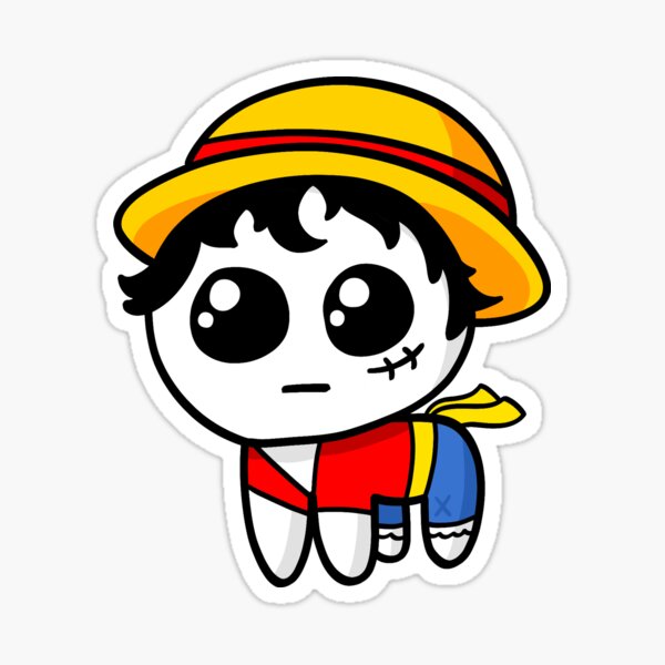 "Luffy Autism Creature" Sticker for Sale by Loz-Fairytail | Redbubble