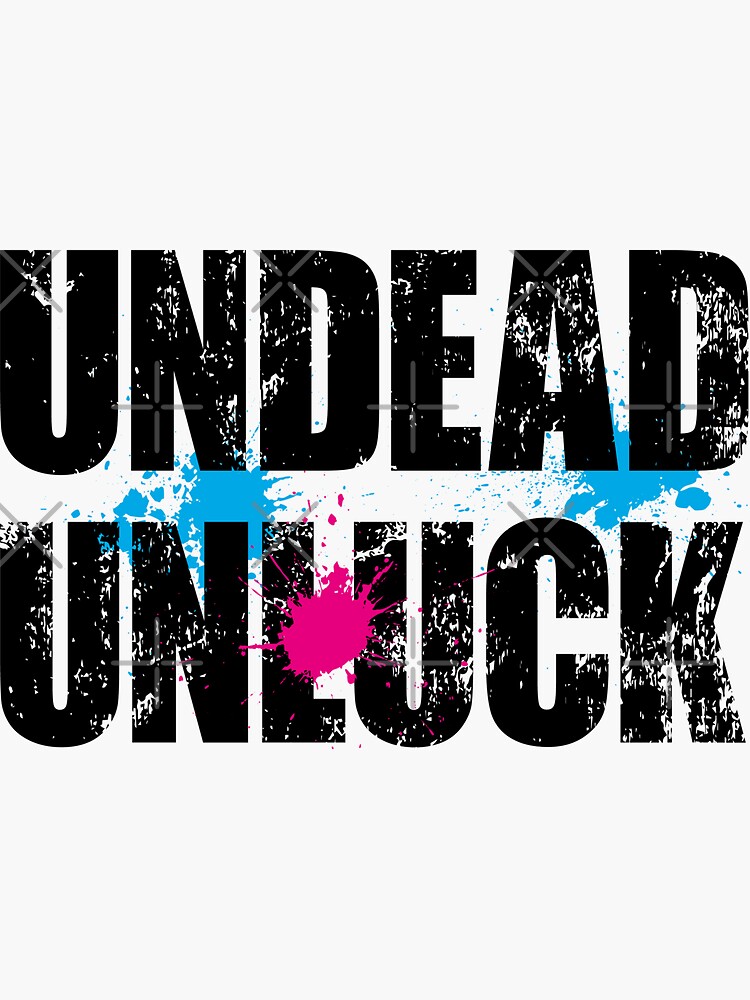 "Undead Unluck Paint Logo" Sticker for Sale by EnterTheHero | Redbubble