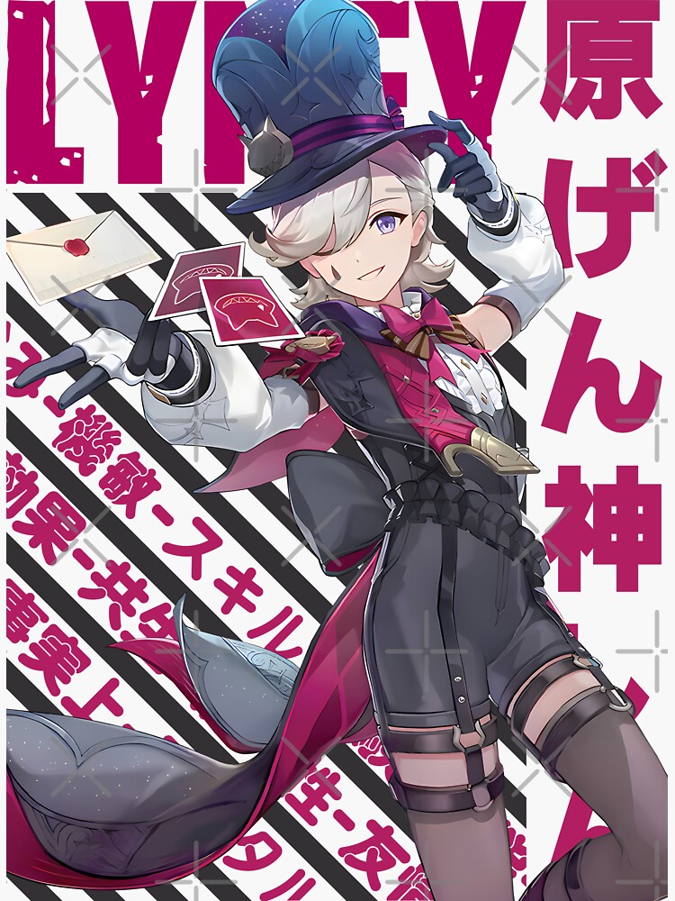 "Genshin Impact - Lyney" Sticker by Recup-Tout | Redbubble