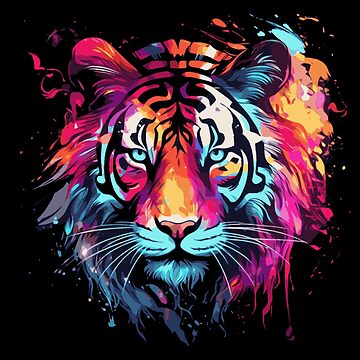 "Colorful Bright Tiger " Poster for Sale by neatdesignsbycm | Redbubble