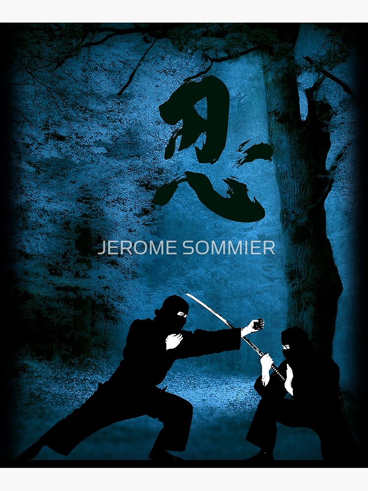 "Ninjas fighting in a forest during night" Poster by JEROME SOMMIER ...