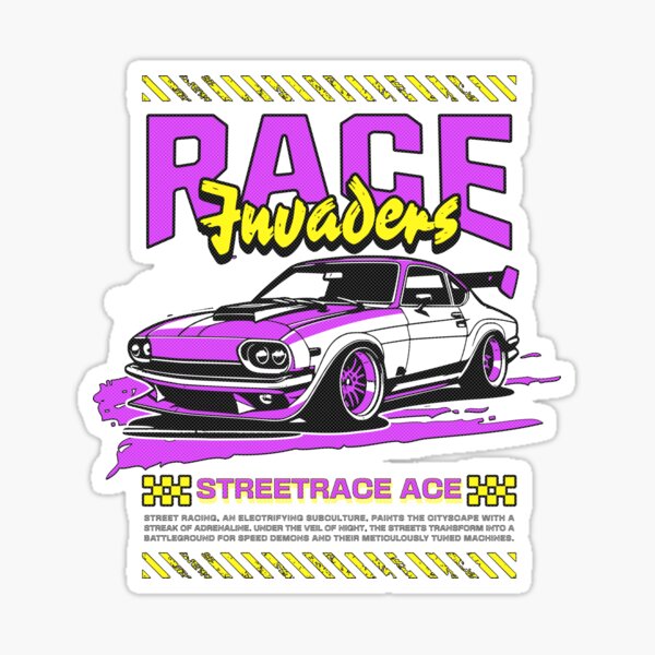 "Race Invaders" Sticker for Sale by ShellShocked21 | Redbubble