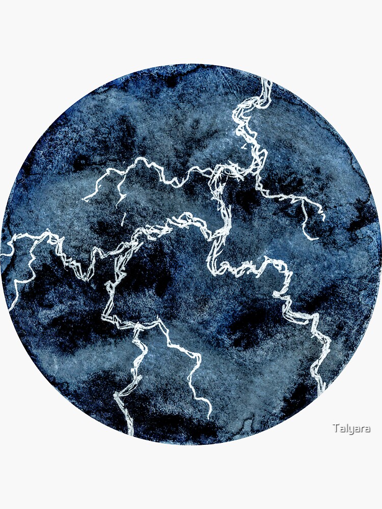 "Lightning Strike" Sticker by Talyara | Redbubble
